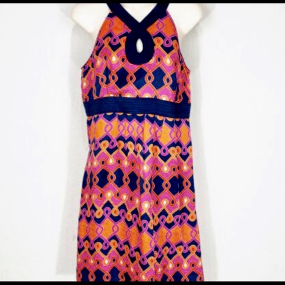 LOFT | Dresses | Loft Geometric Print Sleeveless Dress | Poshmark